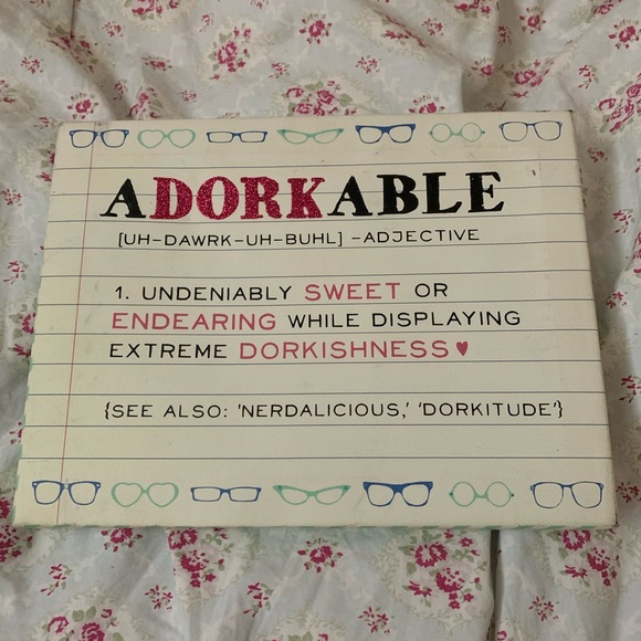 Accents | Canvas Accent Sign Adorkable | Poshmark